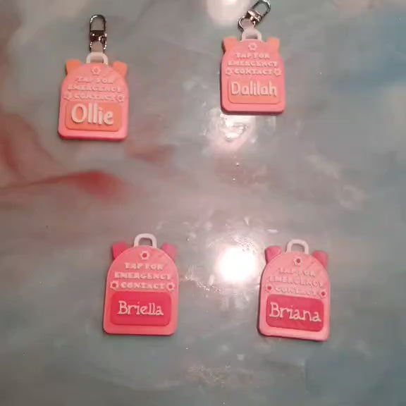 Emergency Contact Backpack Tag – Sondra's Sublimation Blanks & More